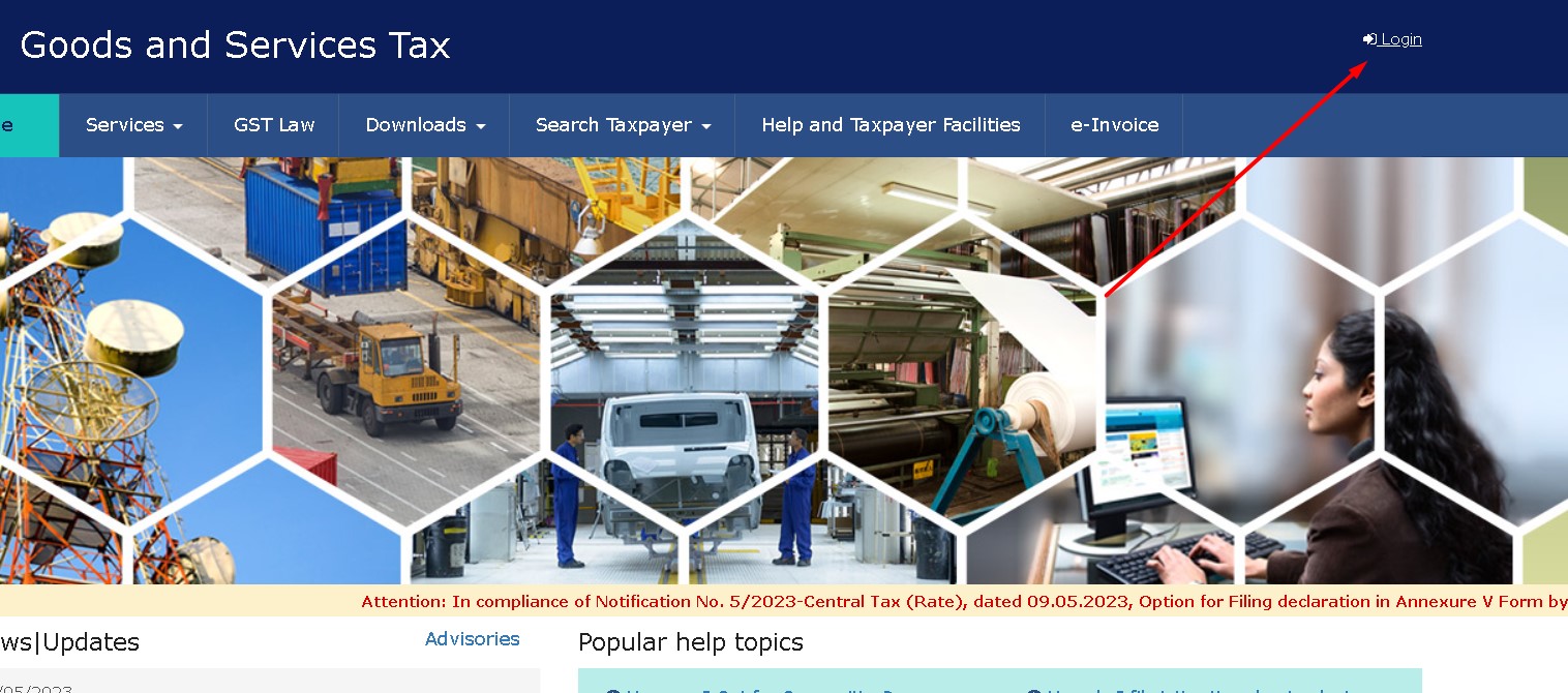 GST Portal Login- How to login www.gst.gov.in online in India 2023