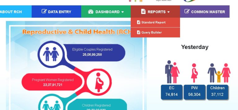 RCH Portal – Rch.nhm.gov.in Data Entry Online Login. Registration