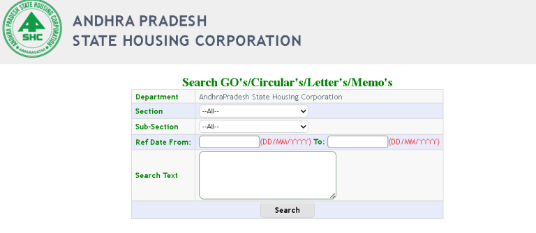 APSHCL Housing Schemes: Check Beneficiary Registration Status
